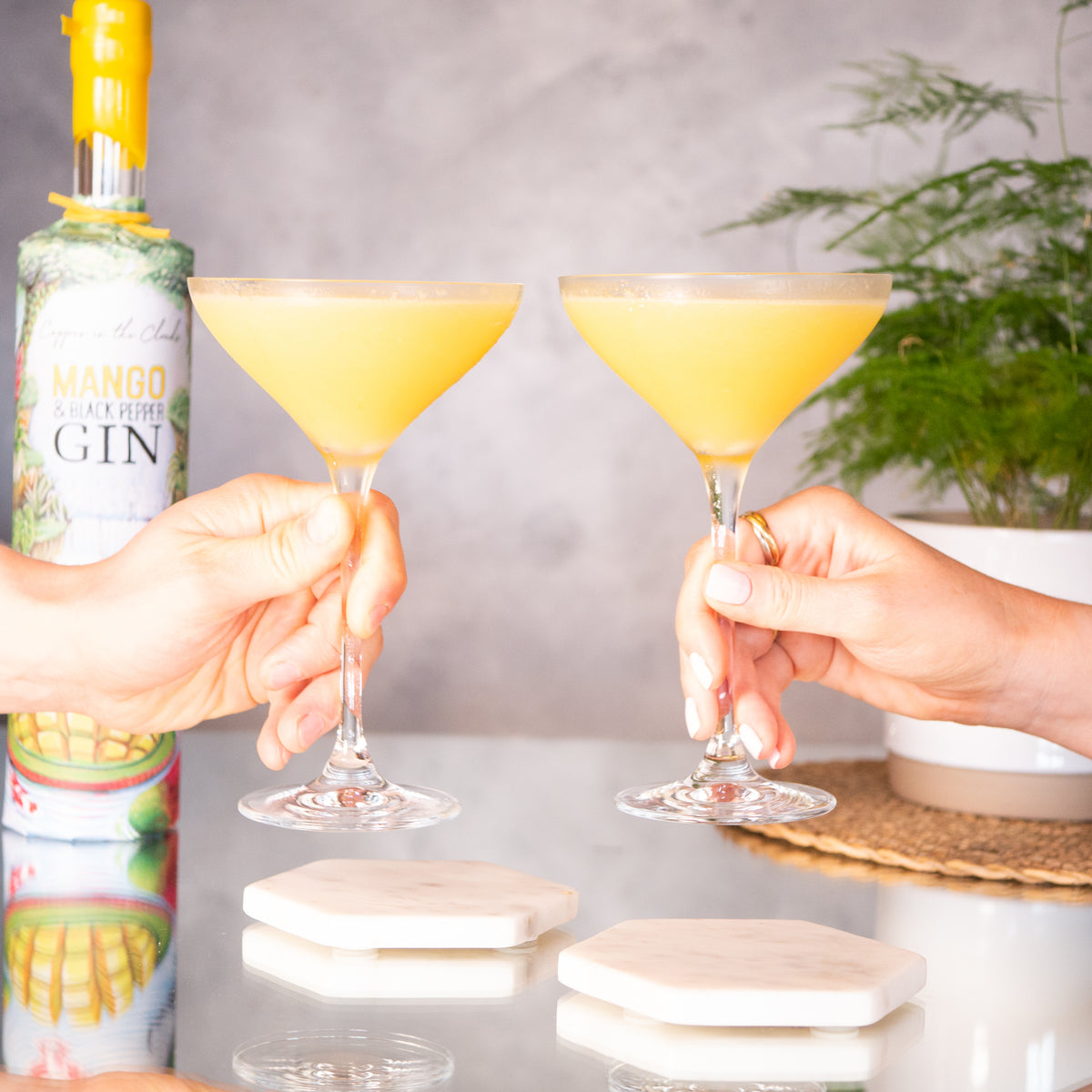 Frozen Mango Gimlet – Copper in the Clouds